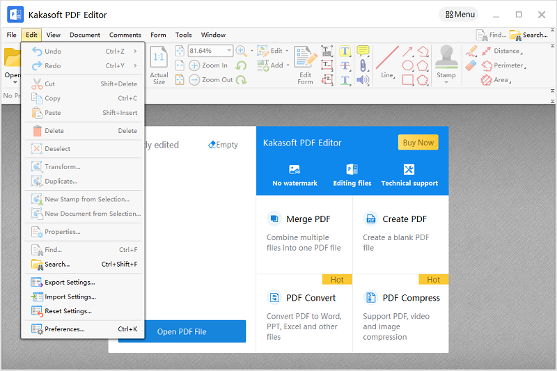 Screenshots of PDF Editor | KakaSoft