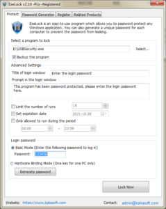 ExeLock - Lock & Password Protect any Program on Your PC